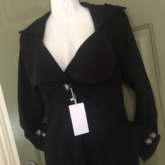 Vintage | Jackets & Coats | Maxilong Duster Black Full Length Flowy ...
